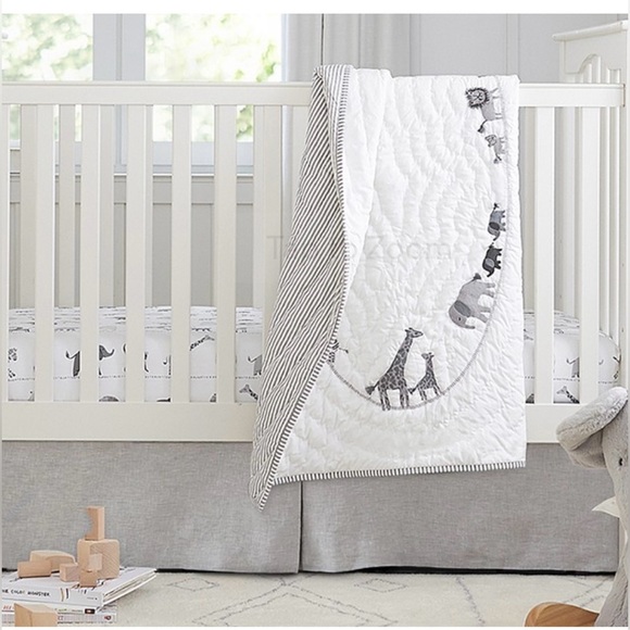 Pottery Barn Kids | Bedding | Pottery Barn Crib Safari Bedding | Poshmark